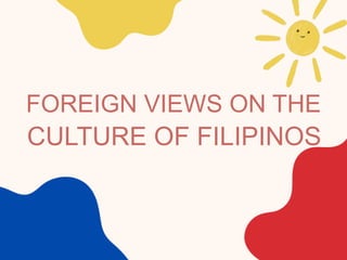 DISS POV of other in Filipino Traits and Traditions | PPT