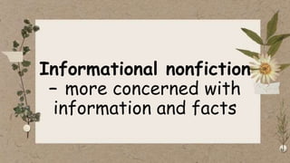 CNF-L3-W3-Biography-and-Autobiography.pptx | Biographies | Genres