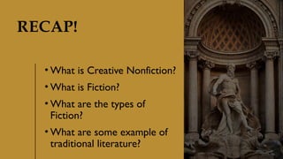 CreativeNon-Fiction- Lesson 1 powerpoint | PPTX