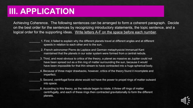CNF Lesson 8 writing Coherent & Organized Paragraphs.pptx | Homework ...