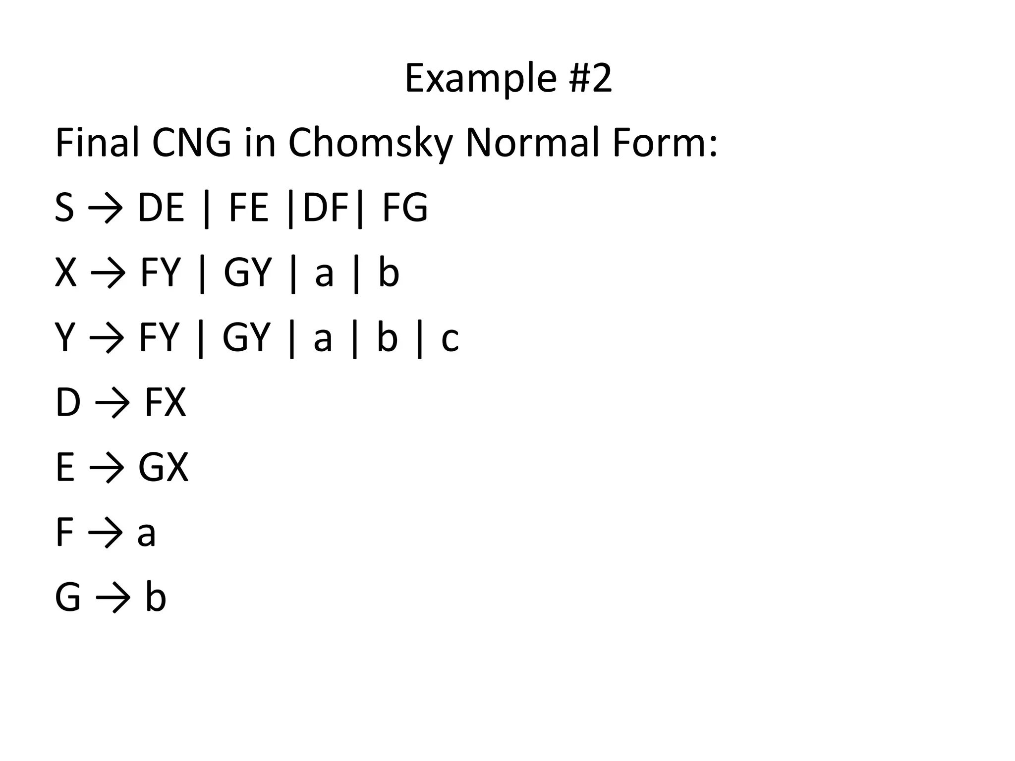 Chomsky Normal Form | PPTX | Programming Languages | Computing