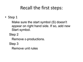 Chomsky Normal Form | PPTX | Programming Languages | Computing