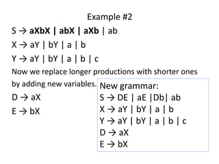 Chomsky Normal Form | PPTX | Programming Languages | Computing