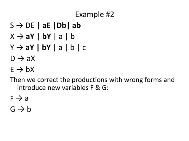 Chomsky Normal Form | PPTX | Programming Languages | Computing