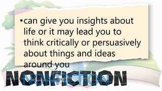 CNF Q3_L1 A Close Look at the Literary Genres | PPTX