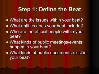 Beat reporting | PPT