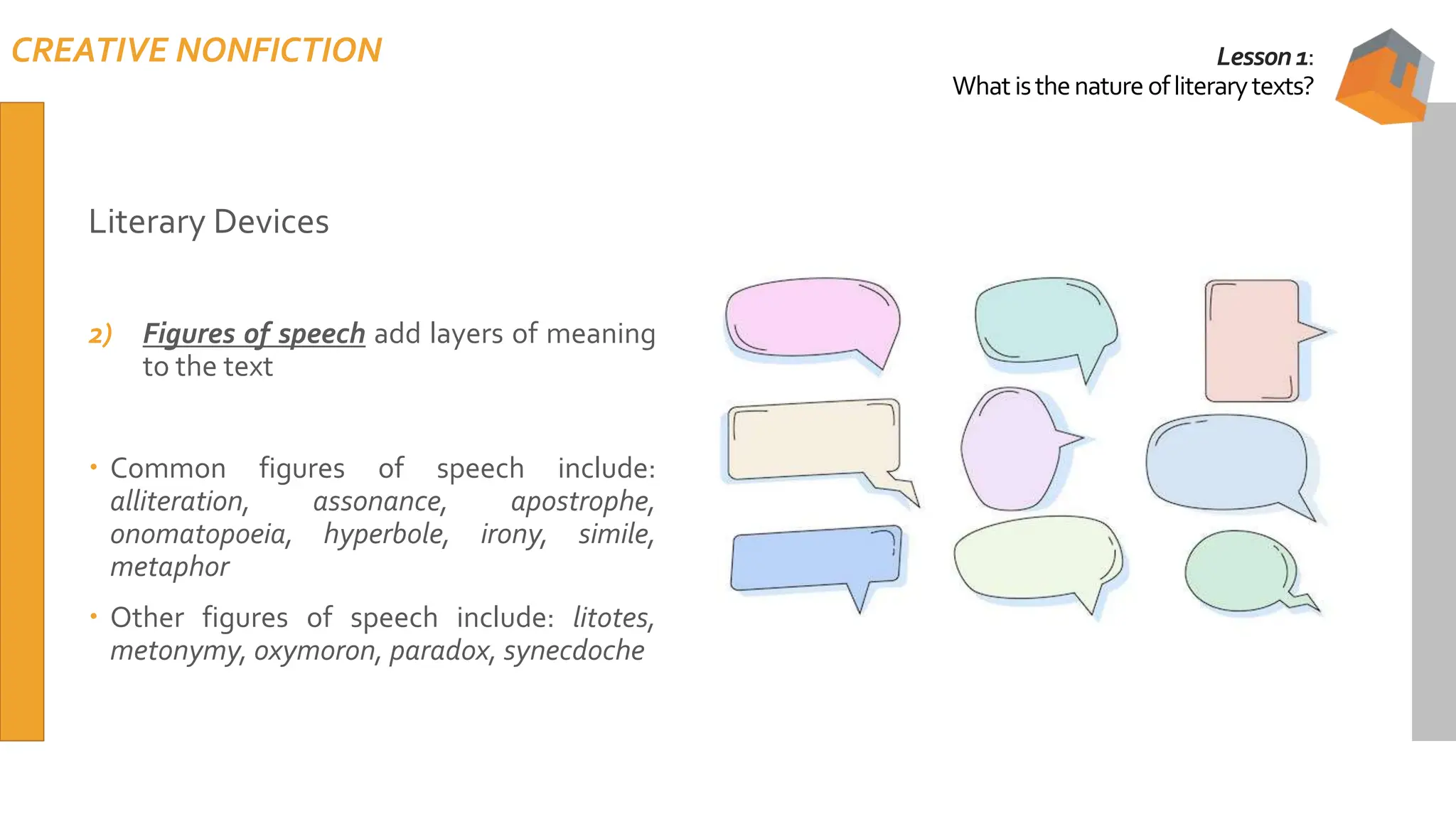 CNF Lesson 01 - Nature of Literary Texts | PPT