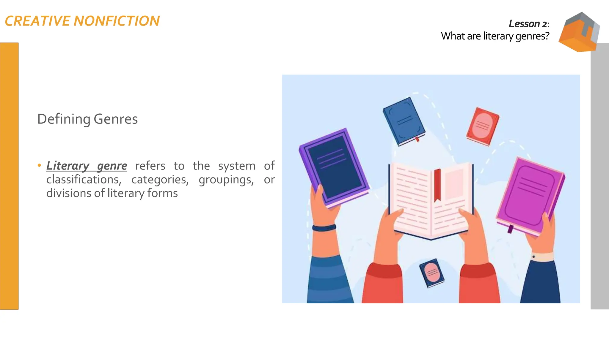 CNF_Slide_Lesson 2 - What are Literary Genres | PPTX