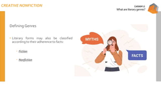 CNF_Slide_Lesson 2 - What are Literary Genres | PPTX