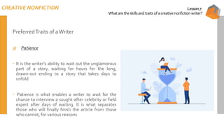 CNF_Slide_Lesson_-_07 - Creative Nonfiction Skills | PPTX