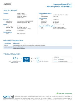 ComNet CNGE1IPS Data Sheet | PDF