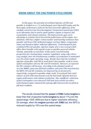 Cng engine projects | DOCX
