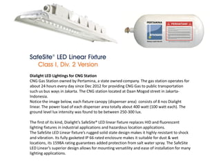 CNG Station with Dialight LED | PPT