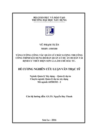 đề Cương luận văn vũ phạm tuân | PDF