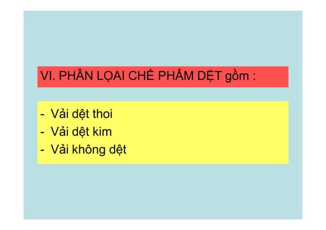 ĐỀ CƯƠNG MÔN HỌC VẬT LIỆU DỆT MAY Bài giảng Vật liệu dệt may - ThS. Nguyễn Thị Ngọc Quyên | PDF