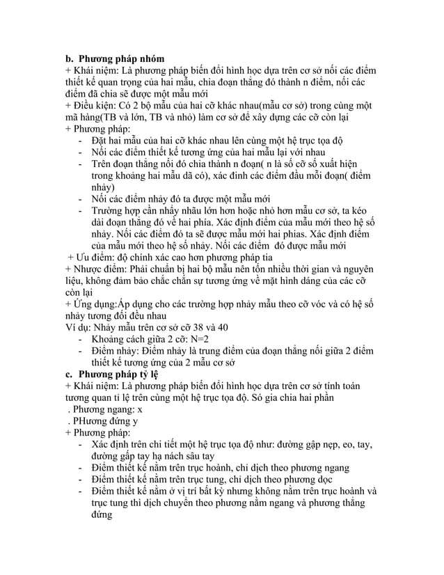 [Công nghệ may] tài liệu về chuẩn bị sản xuất trong ngành may | DOC