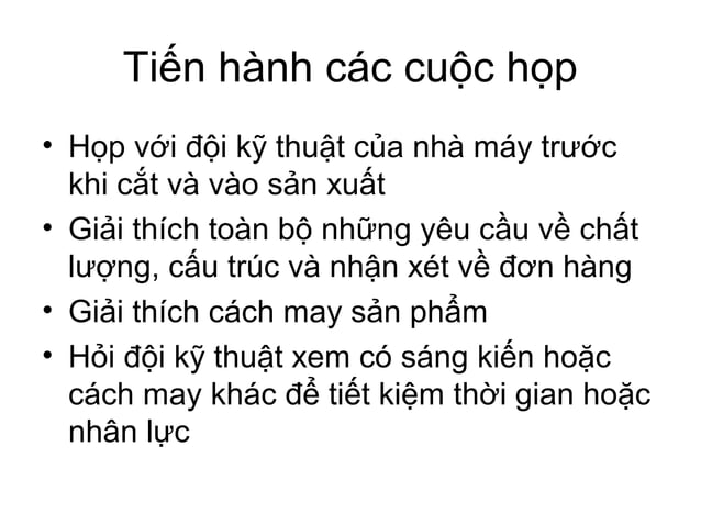 [Công nghệ may] tài liệu về merchandising quản lý đơn hàng | PPT