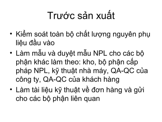 [Công nghệ may] tài liệu về merchandising quản lý đơn hàng | PPT