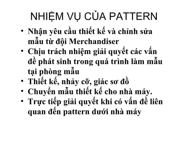 [Công nghệ may] tài liệu về merchandising quản lý đơn hàng | PPT