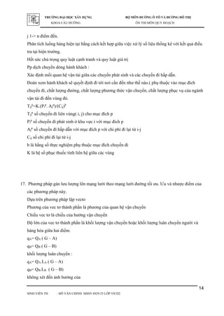 đề Cương ôn thi quy hoạch | DOCX