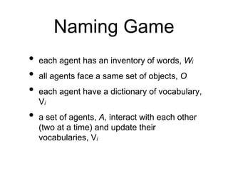 Combinatorial Naming Game | PPT
