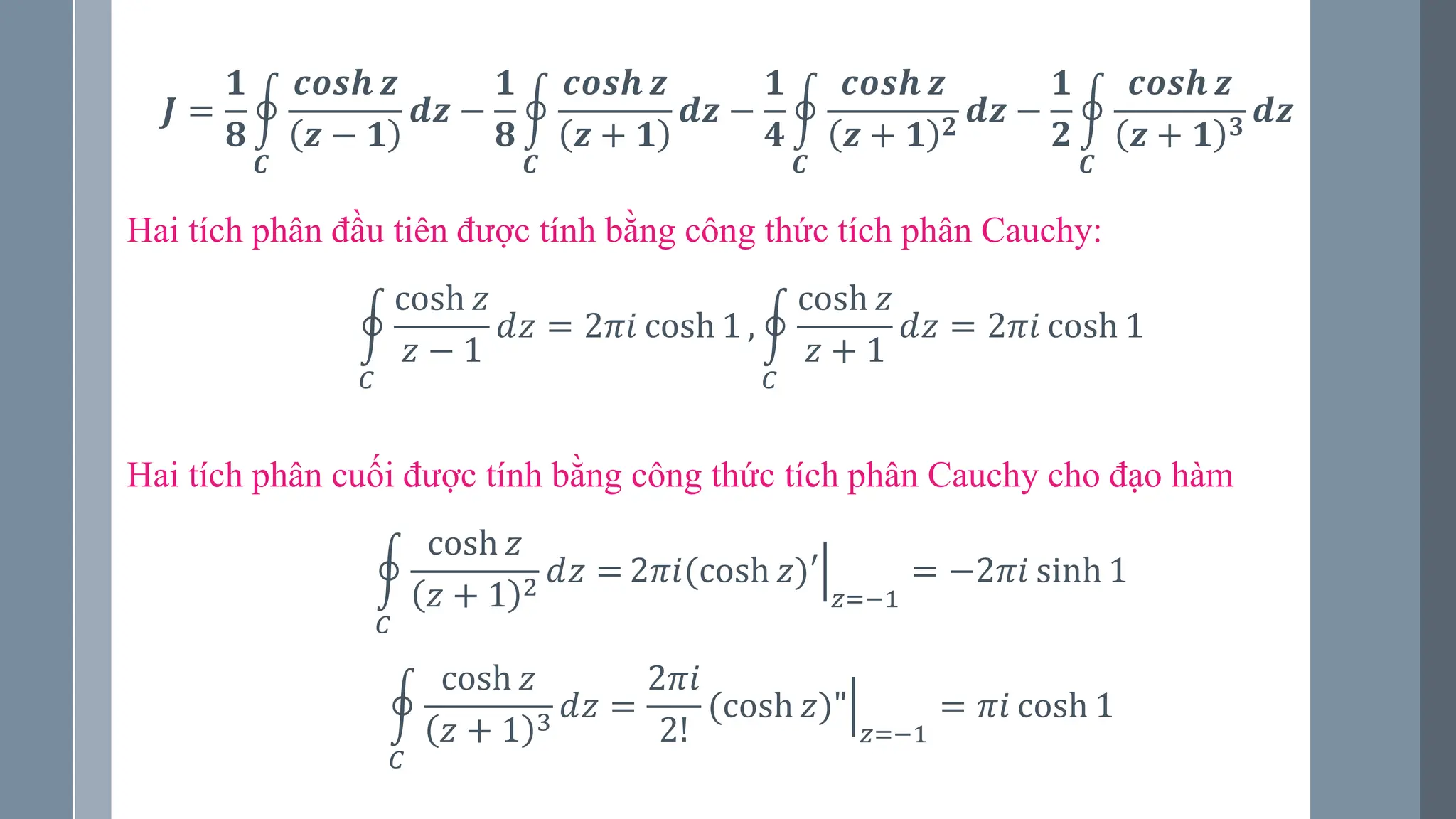CÔNG THỨC TÍCH PHÂN CAUCHY và ứng dụng trong giải tích phức.pptx