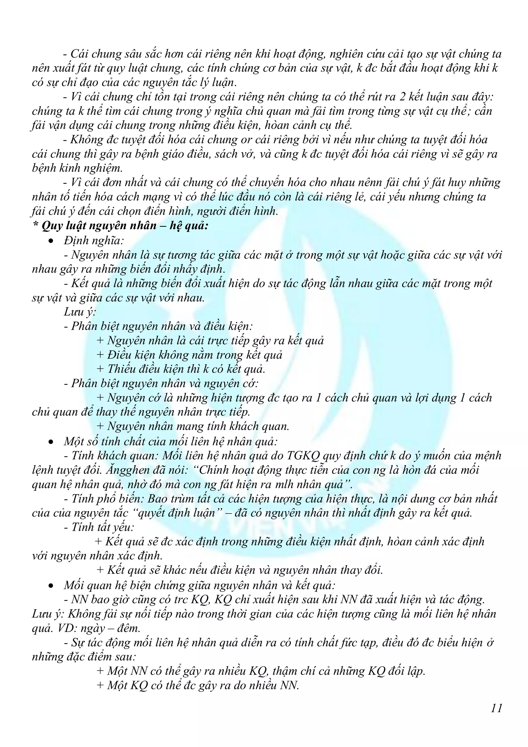 đề Cương triết học mác lê nin | PDF