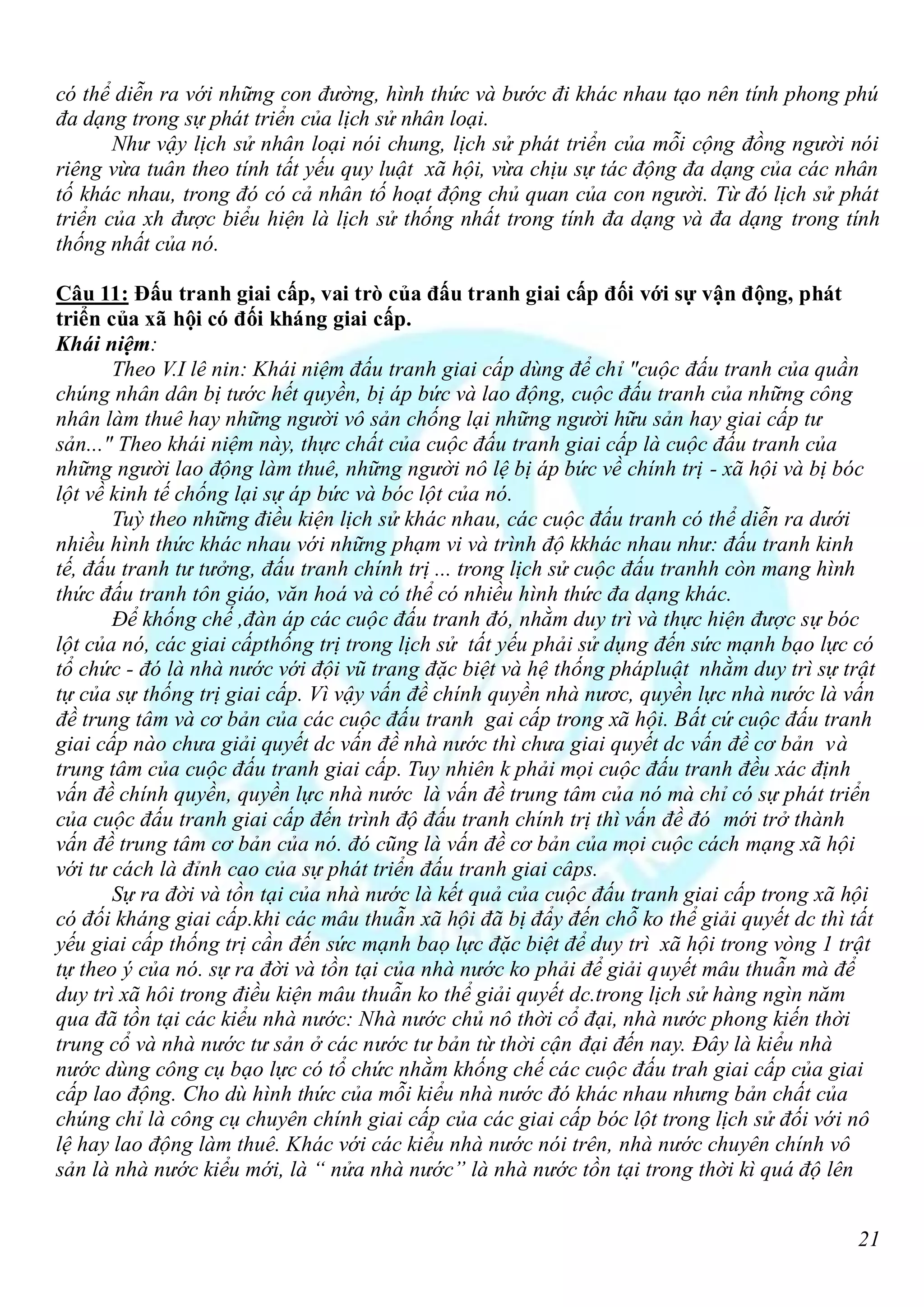 đề Cương triết học mác lê nin | PDF