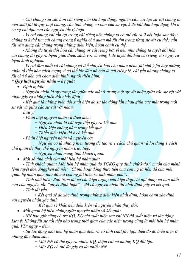 đề Cương triết học mác lê nin | PDF