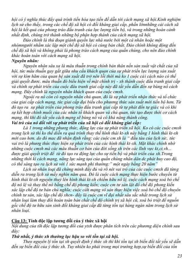 đề Cương triết học mác lê nin | PDF