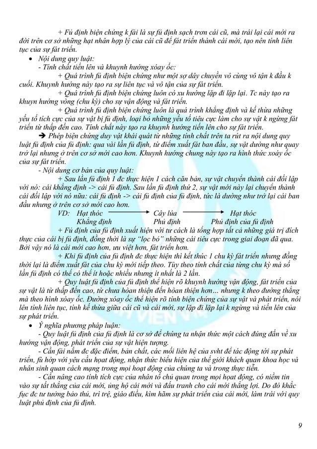 đề Cương triết học mác lê nin | PDF