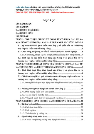 BÁO CÁO THỰC TẬP TẠI CÔNG TY CỔ PHẦN ĐẦU TƯ VÀ XÂY DỰNG THƯƠNG MẠI VÀ ...