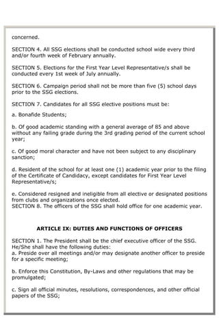 Cnhs ssg constitution and bylaws 1 | DOCX