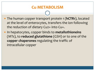 Copper in health and disease - Dr Srinivas Sankaranarayanan | PPT