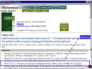 The SFX Framework for Context-Sensitive Reference Linking | PPT