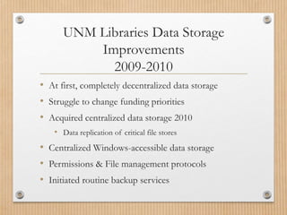 Digital Preservation at UNM Libraries | PPTX