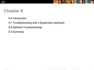 CCNA 3 - Troubleshooting the network | PPTX