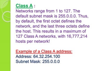 Cn ipv4 addressing | PPTX