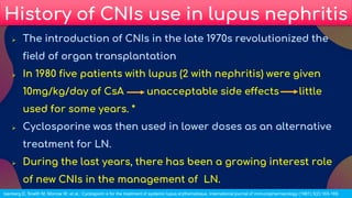 Calcineurin inhibitors in lupus nephritis. | PPT