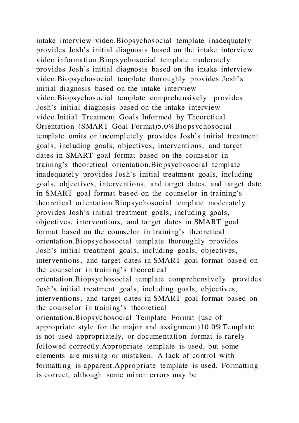 CNL-605 Biopsychosocial Assessment TemplateClient’s Name | DOCX