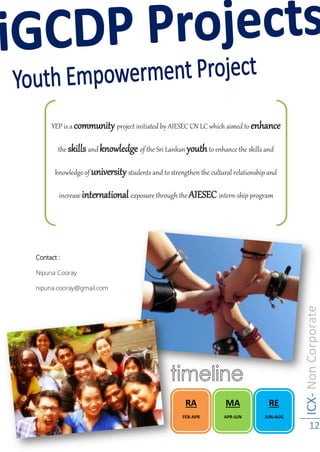 iGCDP Program Booklet of CN LC, AIESEC in Sri Lanka | PDF