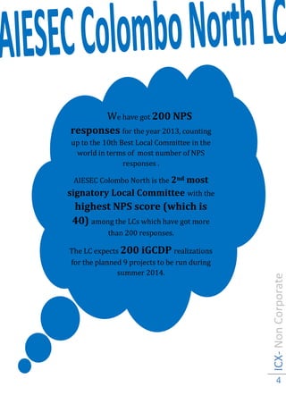 iGCDP Program Booklet of CN LC, AIESEC in Sri Lanka | PDF
