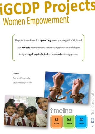 iGCDP Program Booklet of CN LC, AIESEC in Sri Lanka | PDF