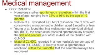 CNLDO-congenital Nasolacrimal Duct obstruction | PDF