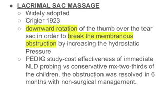 CNLDO-congenital Nasolacrimal Duct obstruction | PDF