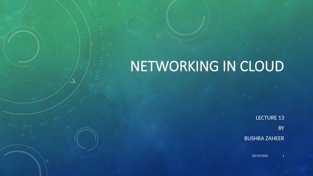 Cloud operating system, architecture and applications | PPTX