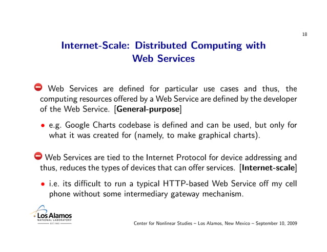 General Purpose Internet Scale Distributed Computing With Linked Process Ppt