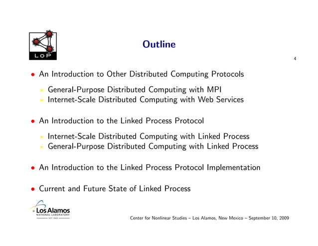General Purpose Internet Scale Distributed Computing With Linked Process Ppt