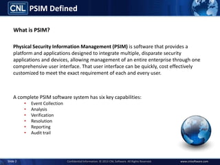 PSIM for Healthcare | PPTX