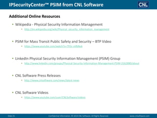 CNL Software - IPSecurityCenter Presentation | PPT